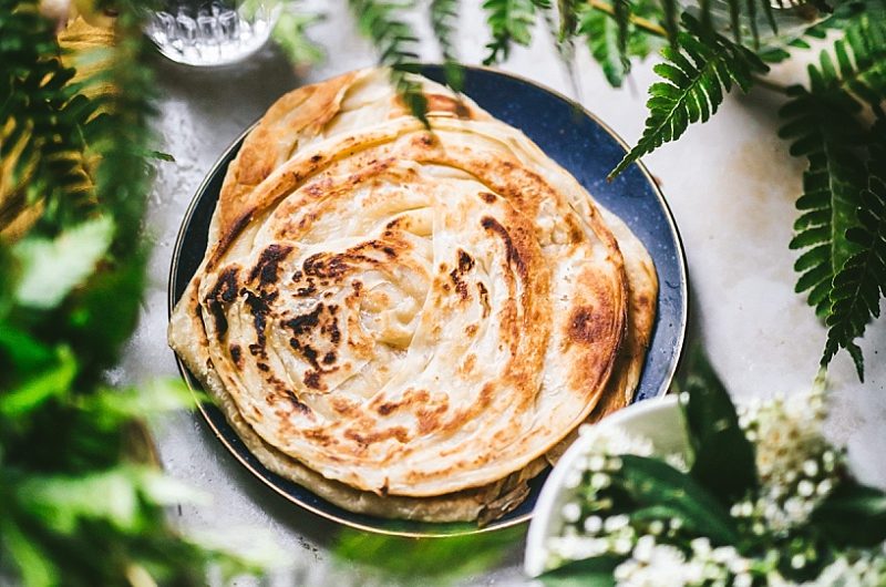 How to Make Flaky Roti Paratha (Malaysian Roti Canai)