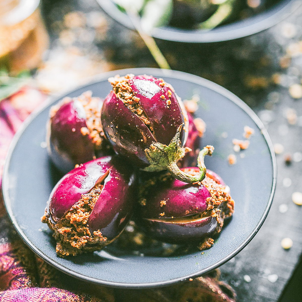 Stuffed Brinjal Curry North Karnataka Style