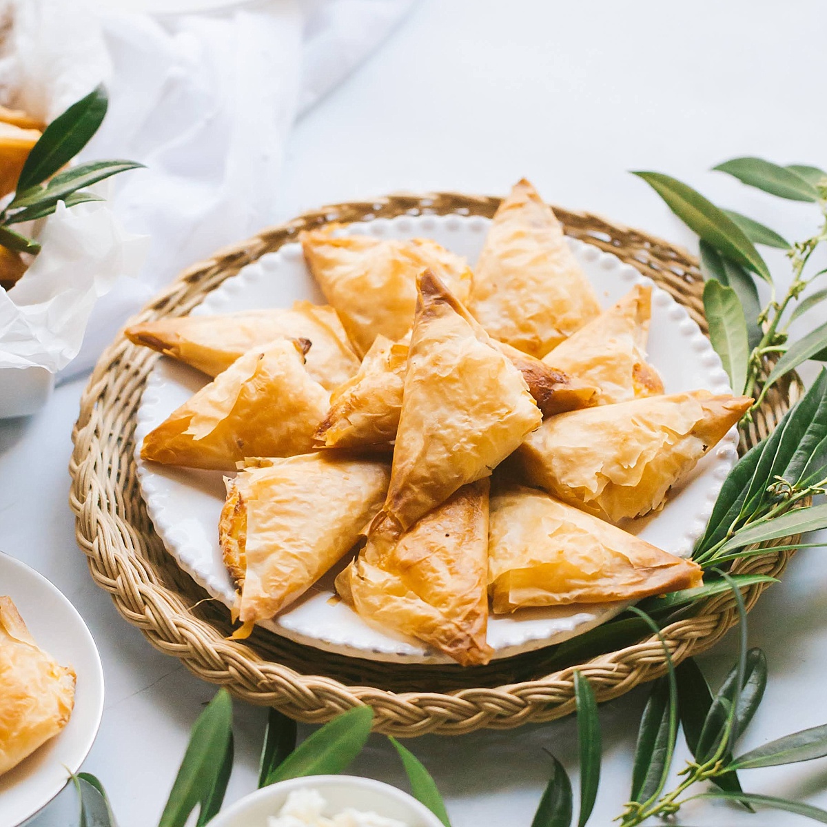 Tiropita Recipe: Easy Greek Cheese Pie Triangles - The Storied Recipe