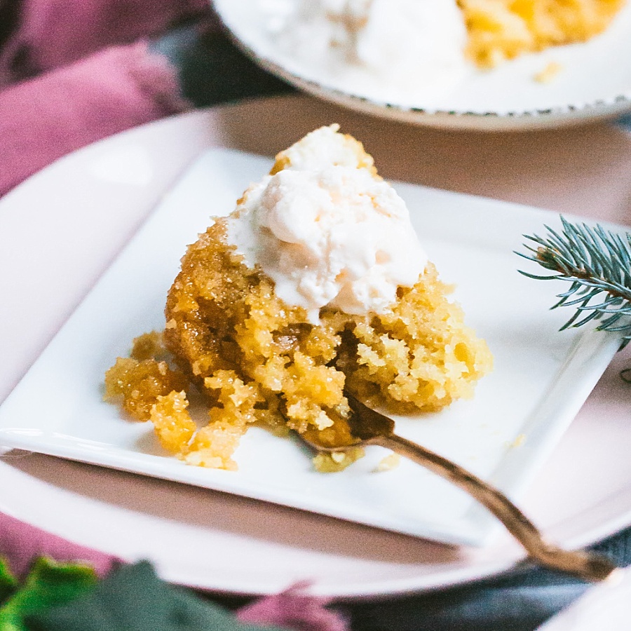 Classic British Golden Syrup Steamed Sponge Pudding